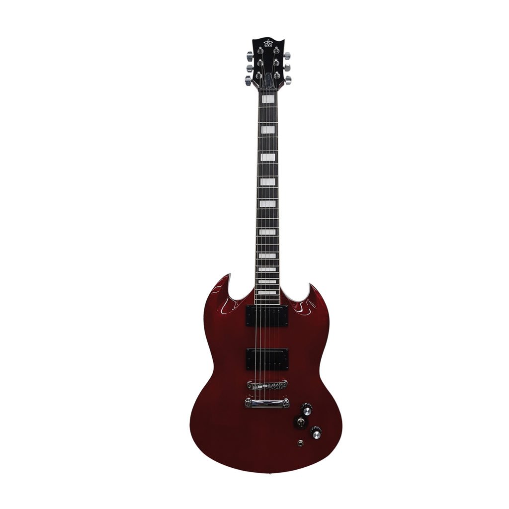 D&D DCG EL GUITAR TRANS RED - D&D Music